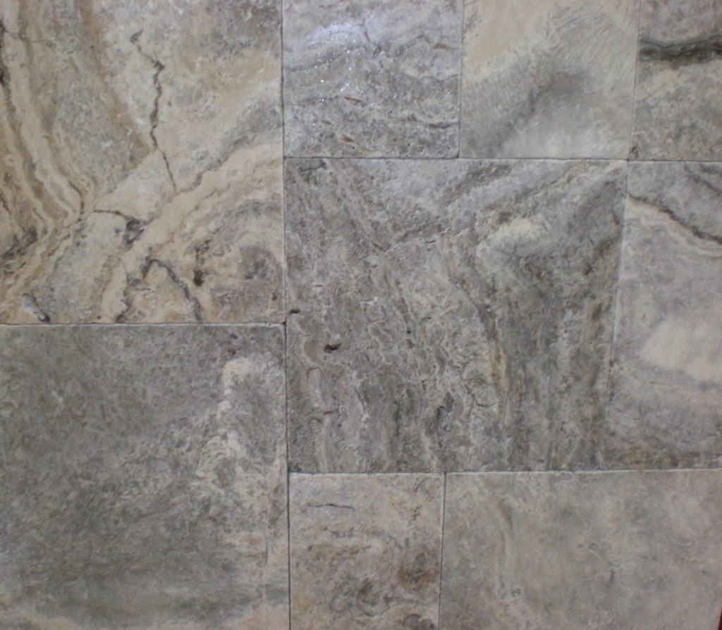 Silver Travertine French Pattern Tumbled Tiles – StoneLocator