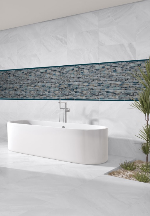 Night Sky Interlocking Crystallized Glass Mosaic - StoneLocator